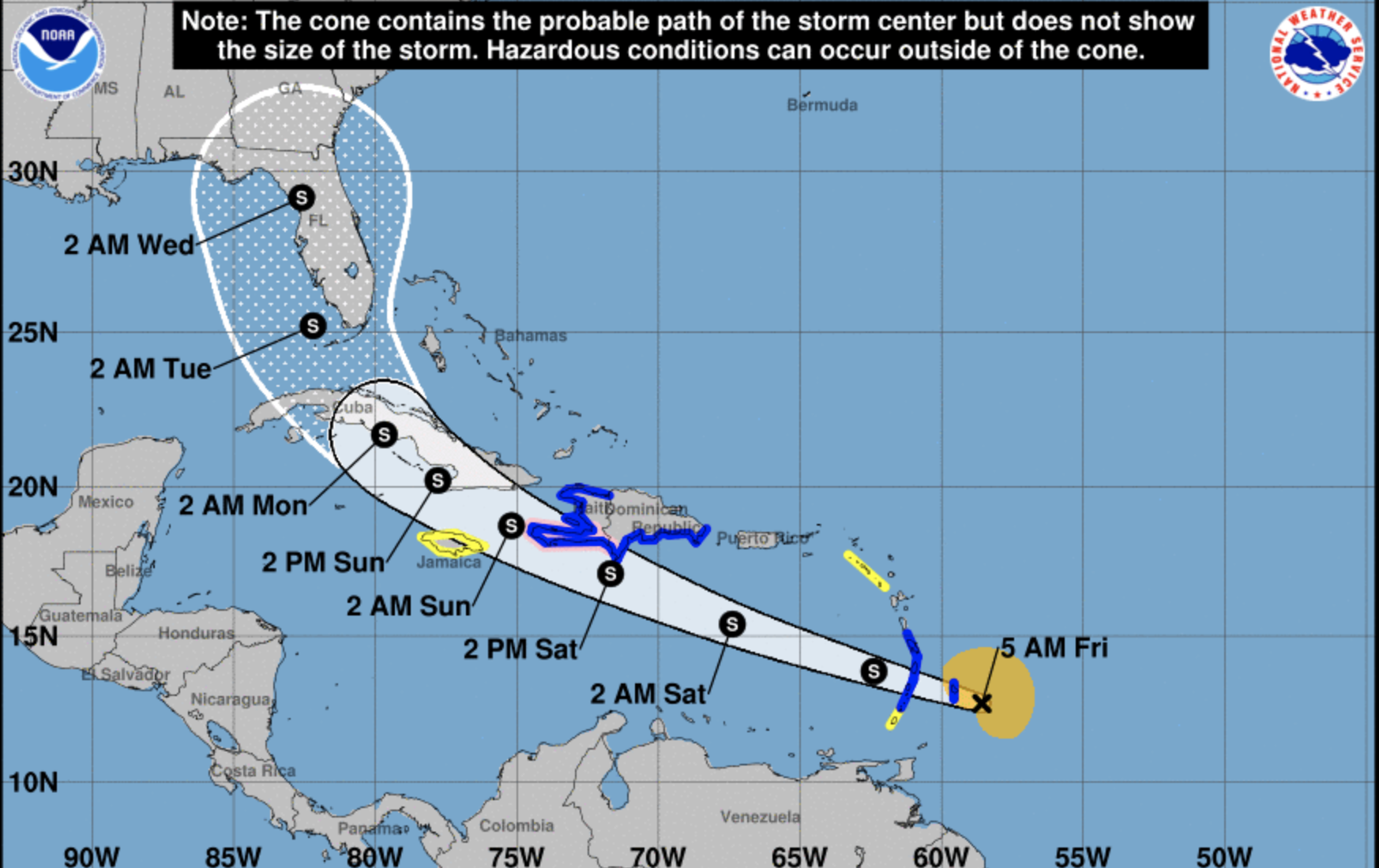 Tropical Storm Elsa strengthens, continues track toward Florida ...
