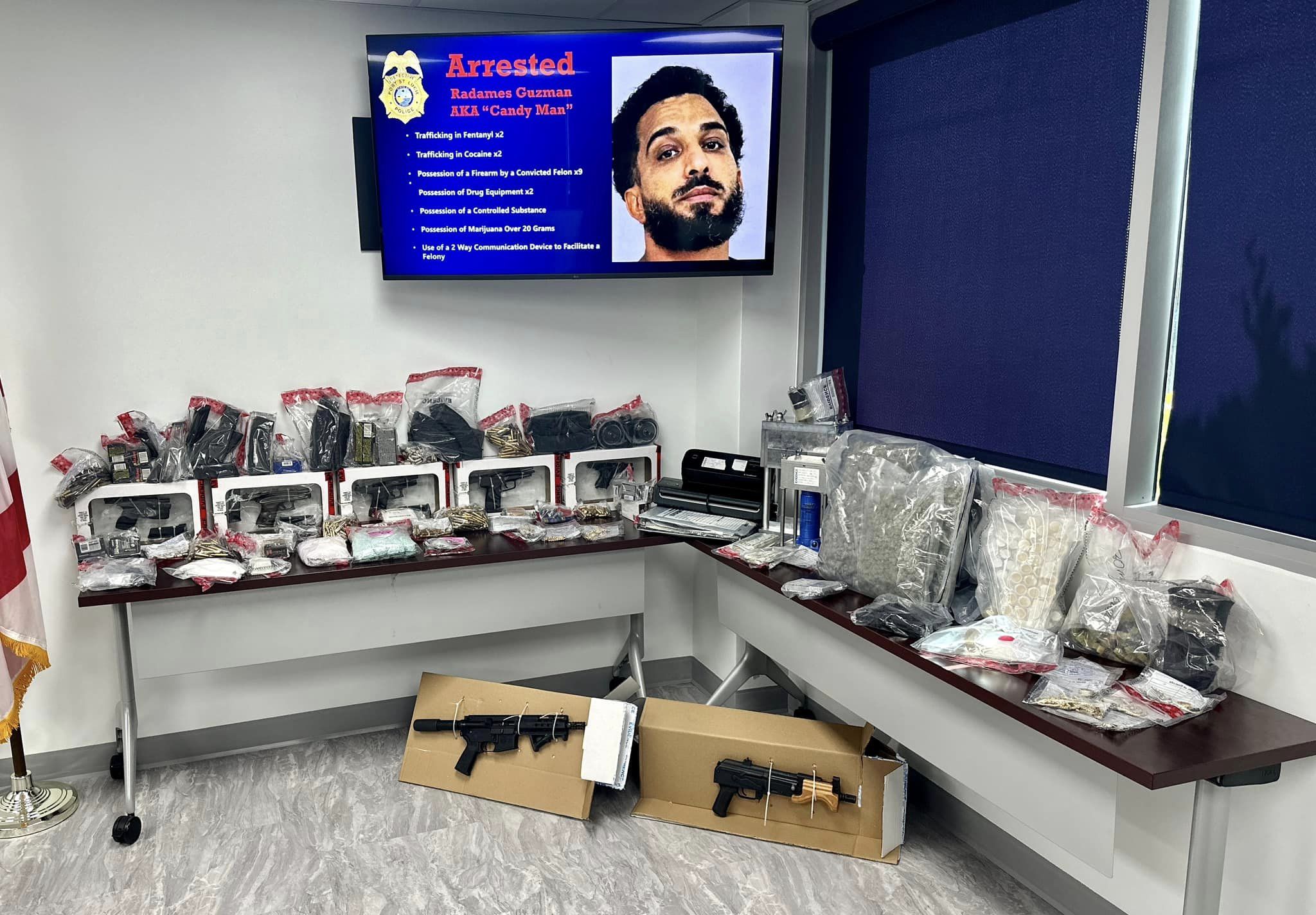 PSLPD: 10,000 Fentanyl Pills, 626 Grams of Cocaine, and 9 Firearms Seized!